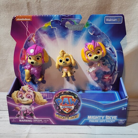 Paw Patrol | Toys | Paw Patrol The Mighty Movie Mighty Skye Figurines ...